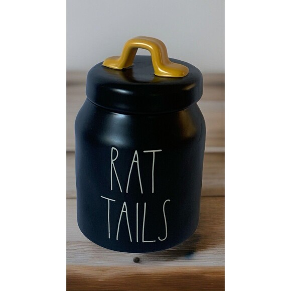 Rae Dunn | Holiday | Rae Dunn Halloween Rat Tails Canister With Lid ...